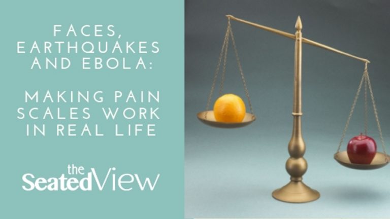 Faces, Earthquakes and Ebola: Making Pain Scales Work in Real Life ...